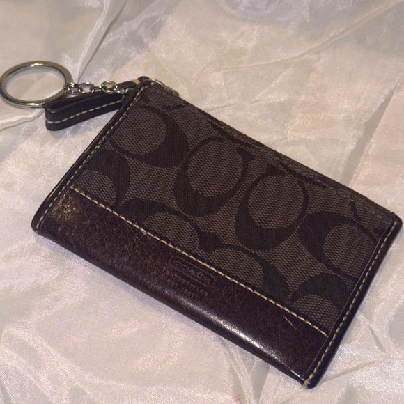Coach | Accessories | Coach Card Holder Key Ring Change Purse Pouch ...